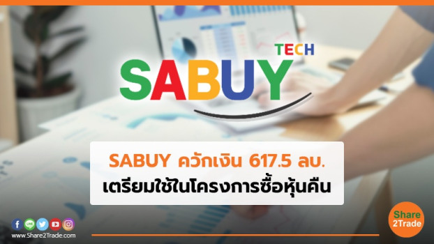 SABUY ควักเงิน 617.5 ลบ. เตรียมใช้ในโครงการซื้อหุ้นคืน | Share2Trade
